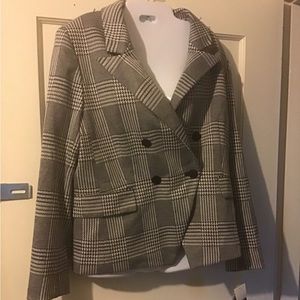 Bar III | Jackets & Coats | Bar Iii 6 Plus Size Blackivory Jacket Nwt ...
